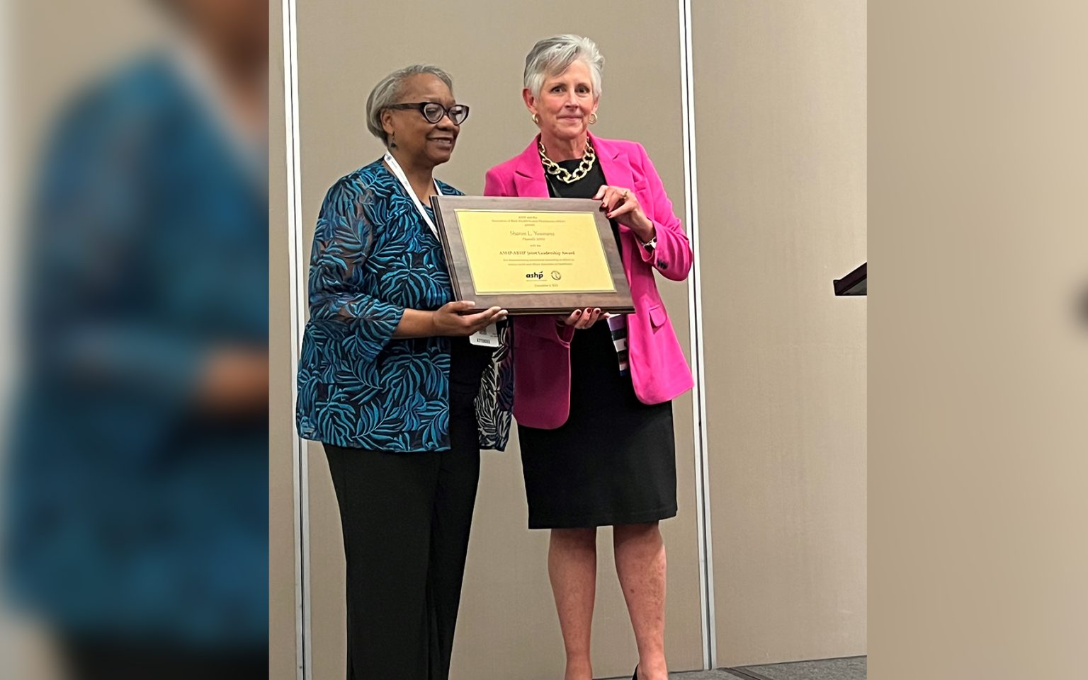Sharon Youmans receives 2023 ASHP-ABHP Joint Leadership Award - Medical ...